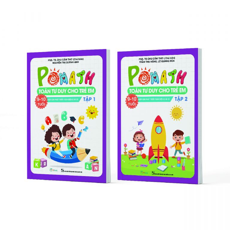 Combo POMath – Toán tư duy cho trẻ em 9 – 10 tuổi (Tập 1 + 2)