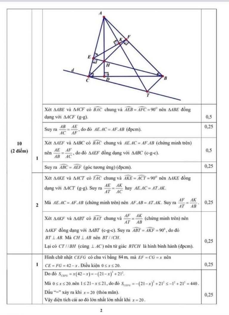 Đề thi thử vào lớp 10 môn Toán năm 2025 – 2026 kèm đáp án PDF
